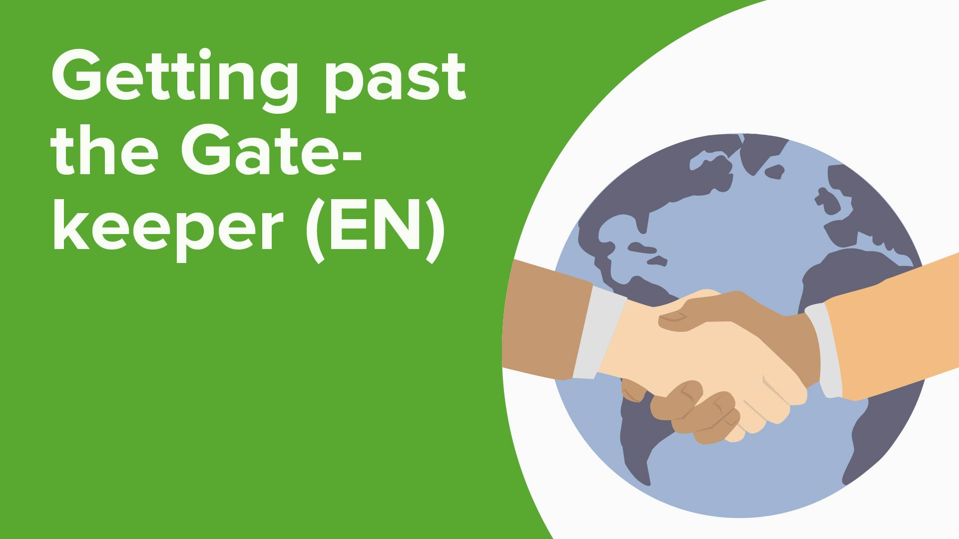 Getting past the Gatekeeper (EN) | Sales Training – Lecturio
