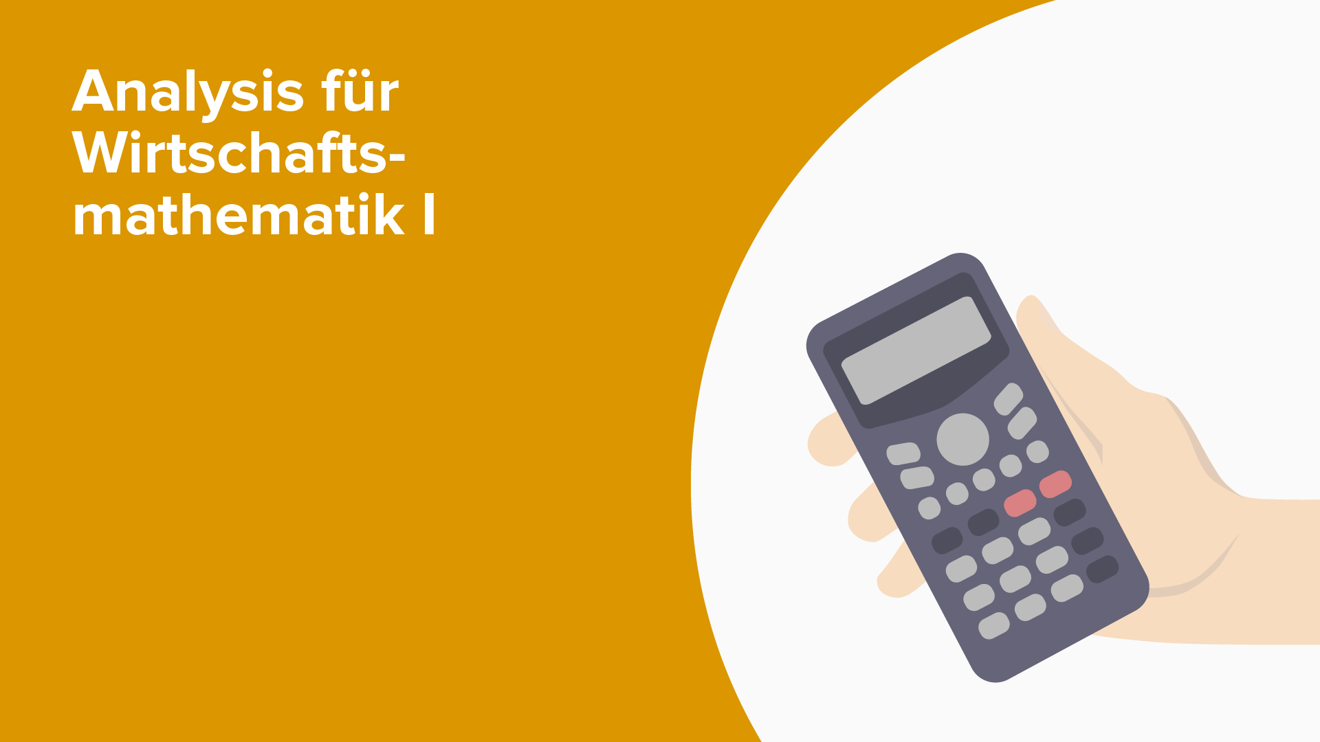 Analysis für Wirtschaftsmathematik I – Online Training Kurs | Lecturio