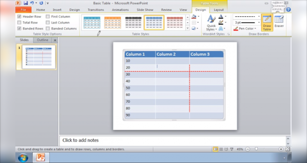 Using Tables in Powerpoint 2010 | E-Learning mit Lecturio