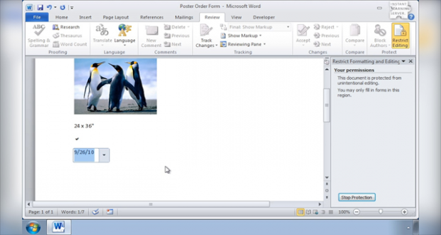 Forms in Word 2010 | E-Learning mit Lecturio