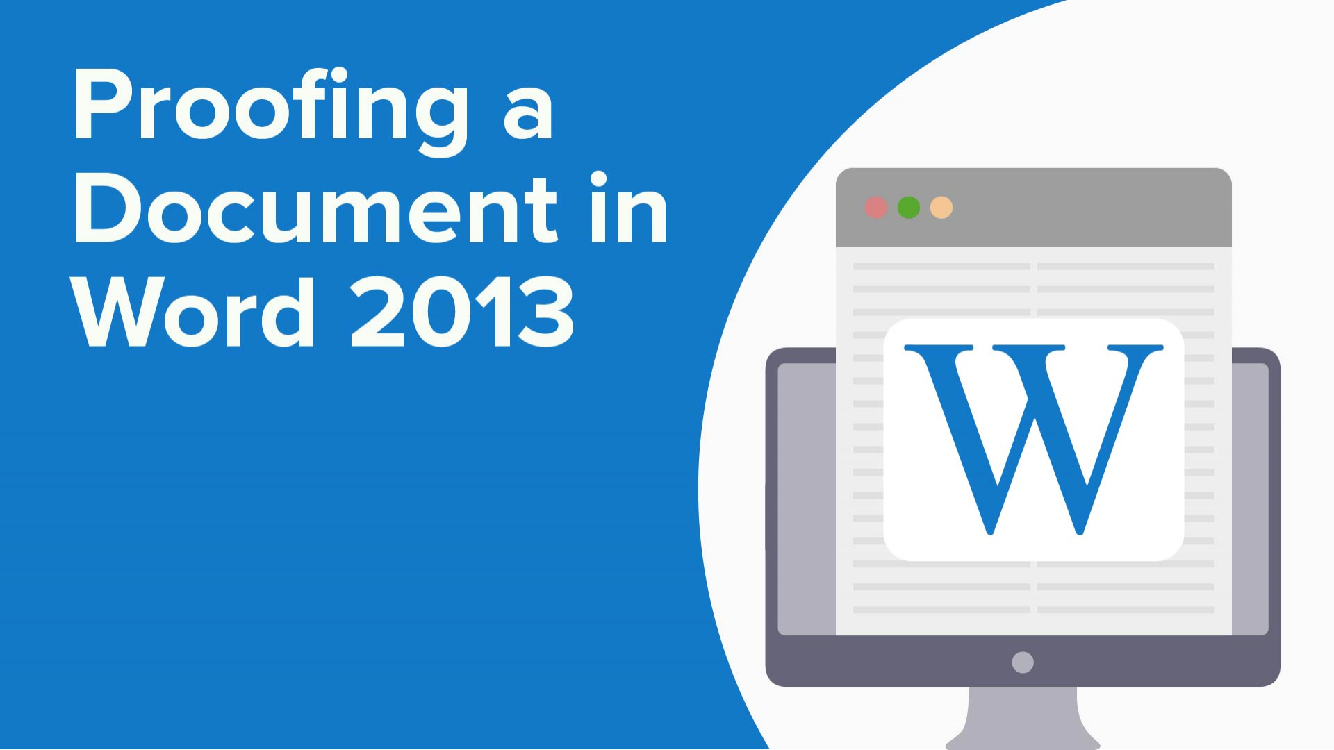 Proofing A Document In Word Online Software Kurs Lecturio
