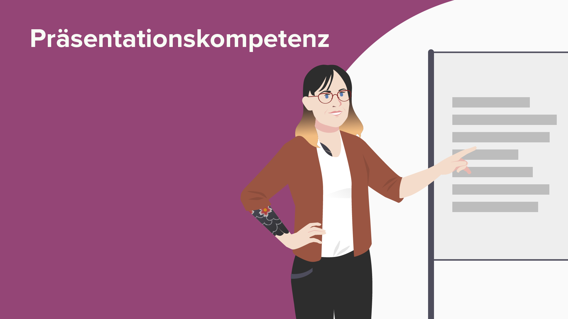Visualisierung einer Präsentation (Flipchart und Powerpoint)